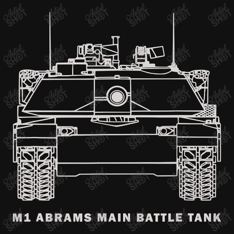 M1 Abrams Tank American Tanks Blueprint License Plate By New121 ...