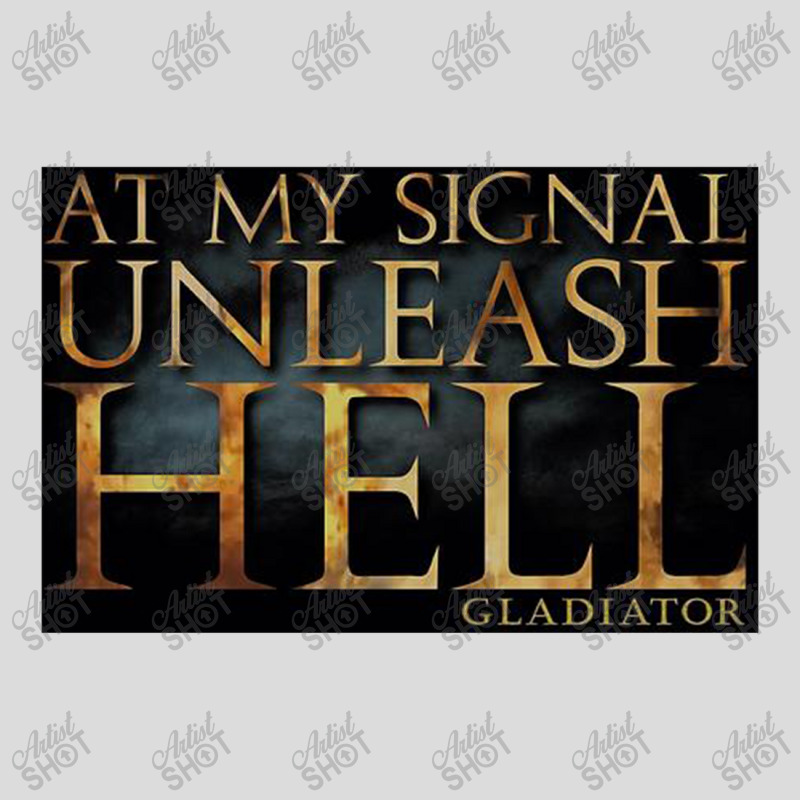 Gladiator, Unleash Hell, Men's Polo Shirt By Dzikawa - Artistshot