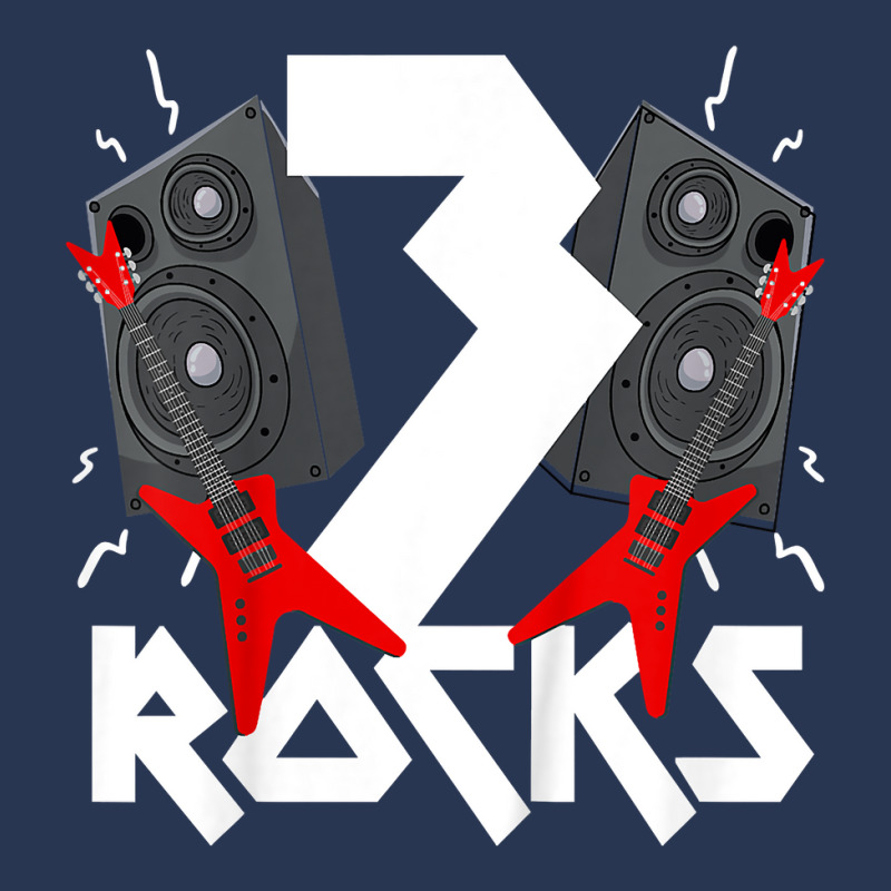 Kids 3 Rocks Birthday Party 3 Year Old Rock N Roll Star 3rd Gift T Shi ...