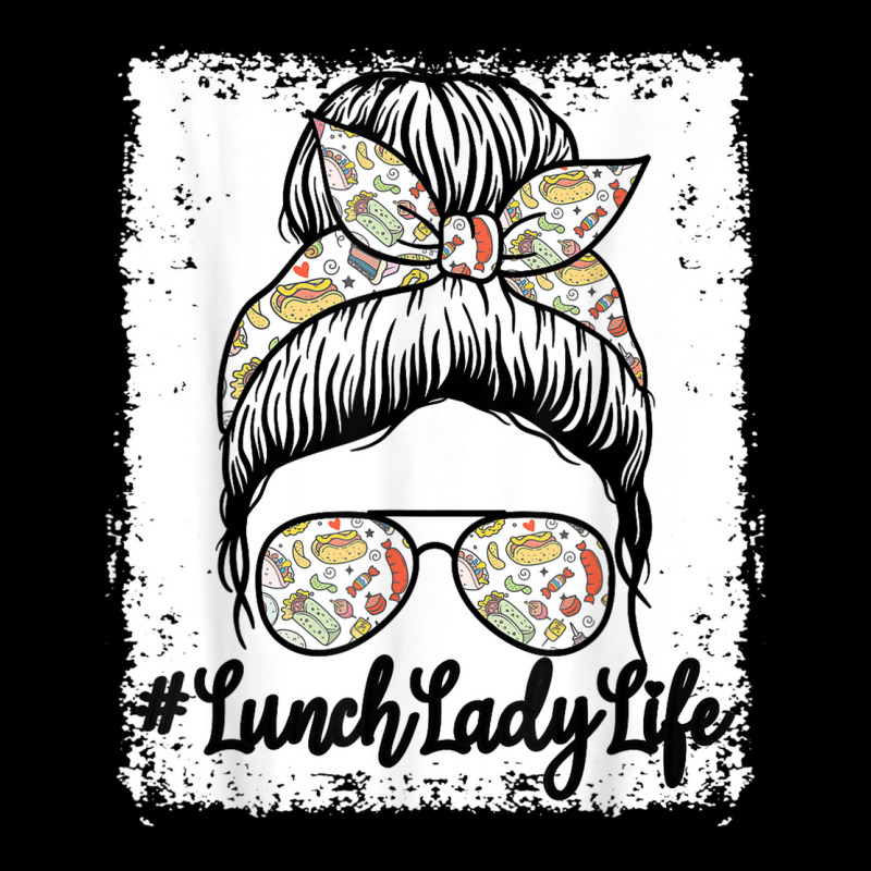 Lunch Lady Messy Hair Woman Bun Lunch Lady Life Girl Maternity Scoop