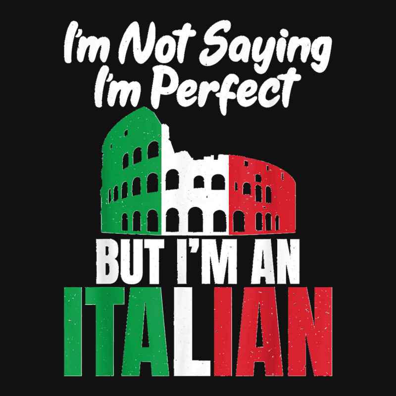 Im Not Saying Im Perfect But Im An Italian Funny Italian T Shirt ...