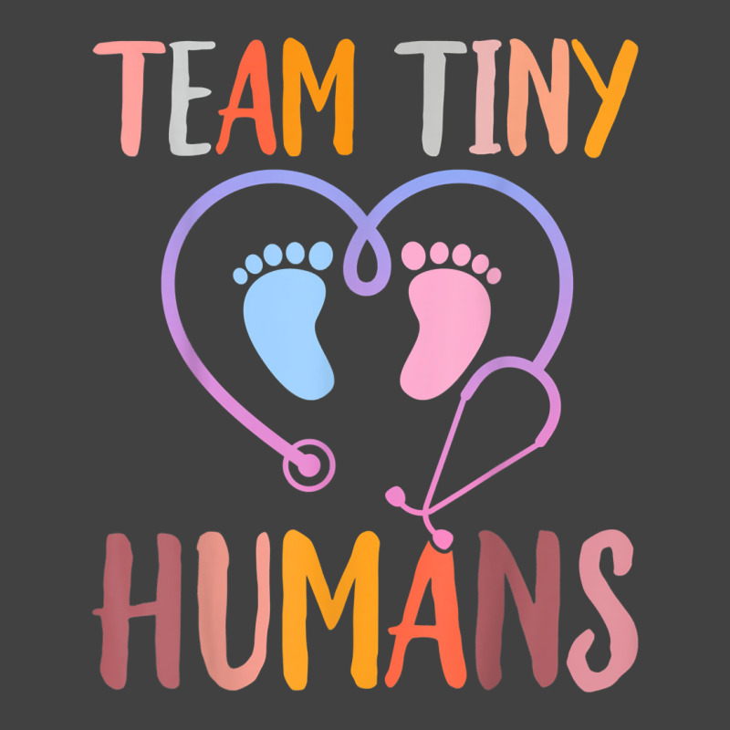 Nicu Nurse Team Tiny Humans Neonatal Icu Vintage Stethoscope Vintage T-shirt By Byronacevedo ...