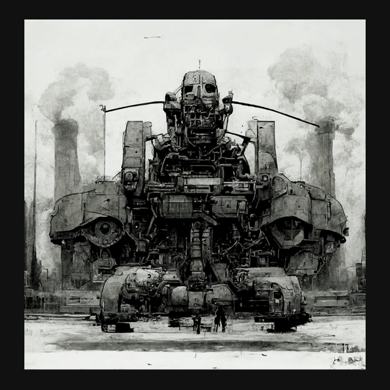 Drilling Huge Machine Of The Great World War With Steam Engines At The ...