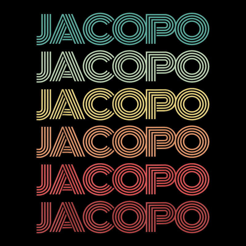 Retro First Name Jacopo Italian Boy Birthday Father Son Men's Long ...