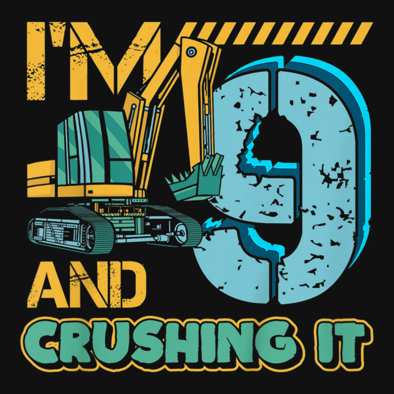 Kids 9 Year Old Excavator Tractor Truck I'm Crushing 9th Birthday ...