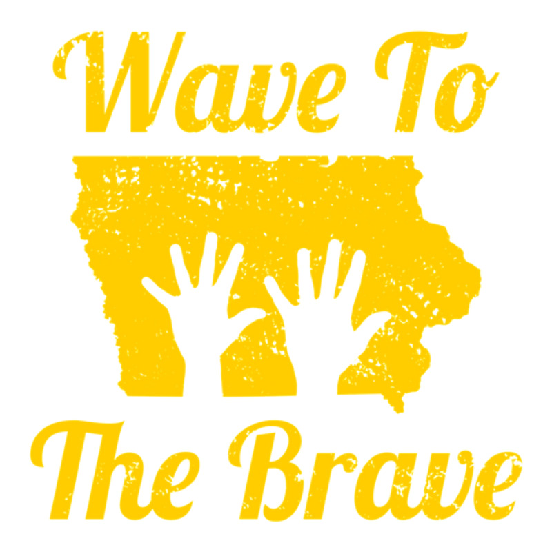 Iowa Wave To The Brave Hospital Hand Waving Hero Sticker By ...