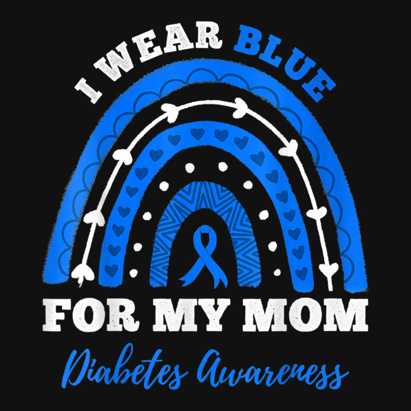 I Wear Blue For My Mom T1d Type 1 Diabetes Awareness Full Set Car Mats ...