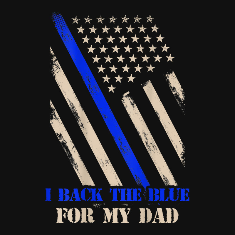 Back The Blue For My Dad Proud Police_s Kids, Art On Back Bicycle ...