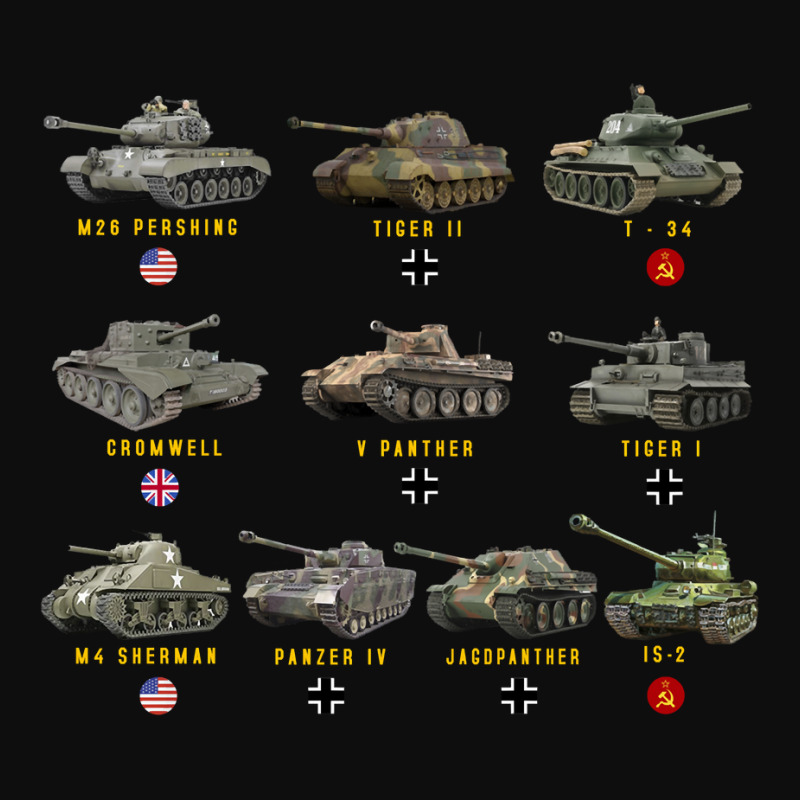 Custom Top Ten Best Ww2 Tanks M4 Sherman Panzer Iv Tiger Ii T 34 Long ...