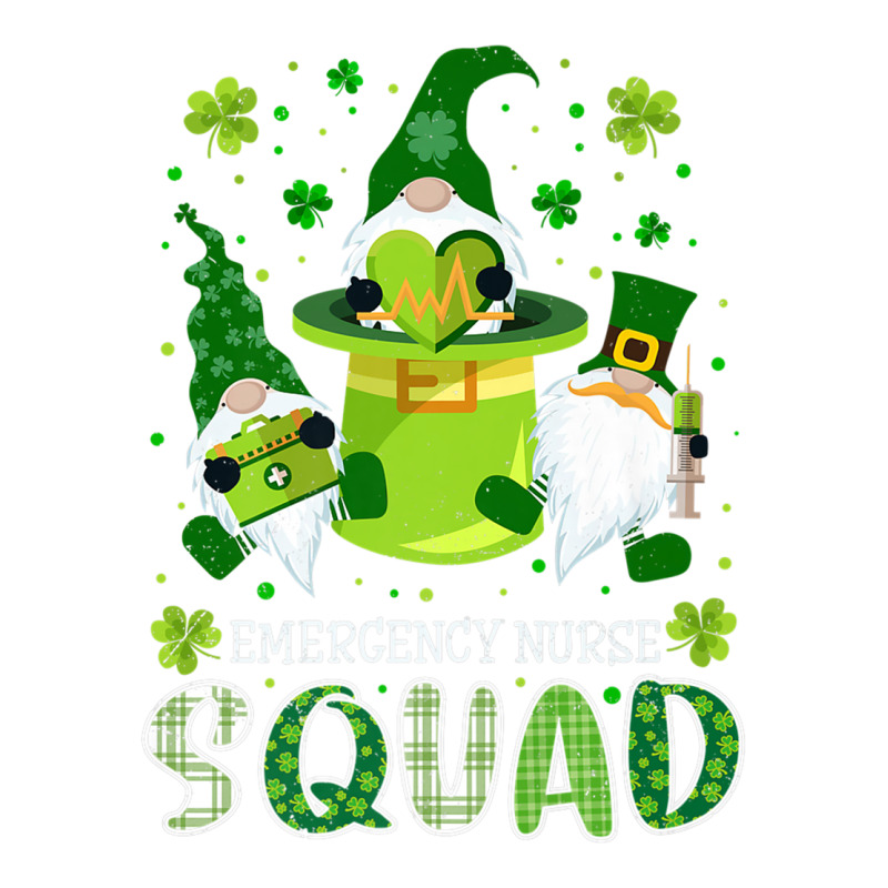 Emergency Nurse Squad Nursing St Patrick Day Gnomes Irish Premium T Sh ...
