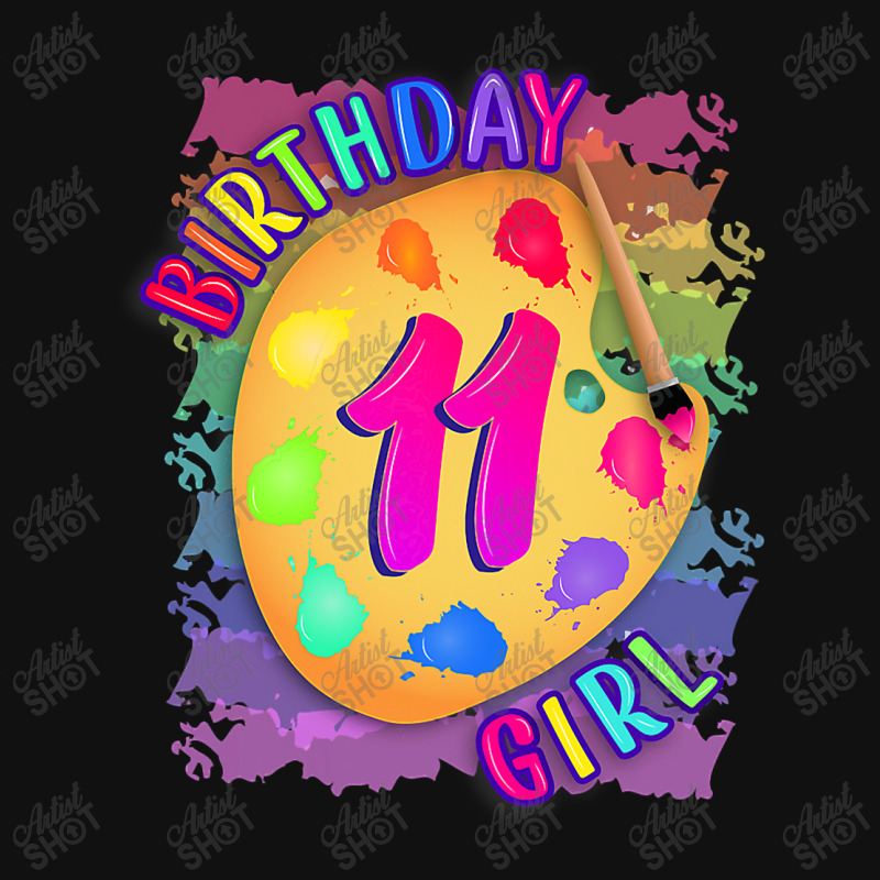 Birthday Girl 11 Year Old Art Painting Party 11th Birthday Full Set Car ...