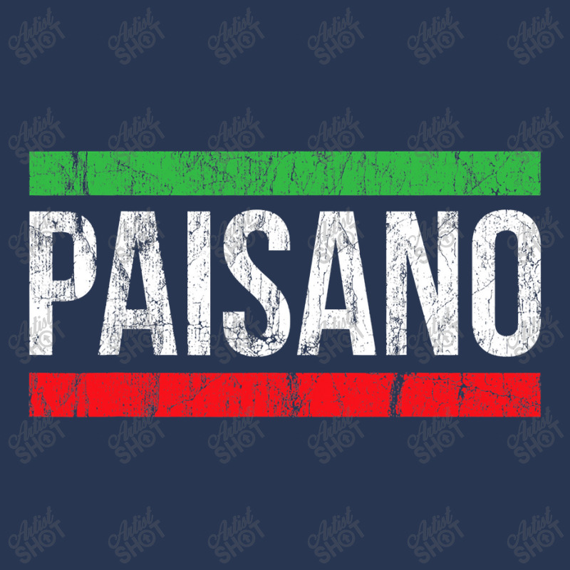 Paisano Italian Dad Grandpa Nonno Paisan Italy Flag Sicilian Men Denim ...