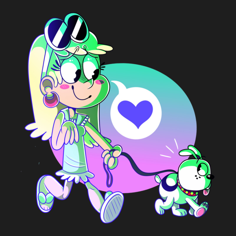 The Loud House Leni Loud Walking Charles The Dog Gift Classic T-shirt ...