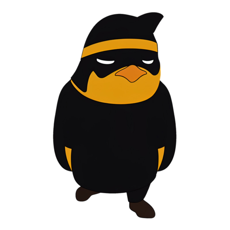 Slum Badass Penguin With Yellow Ribbon In Hair Gift Stainless Steel ...