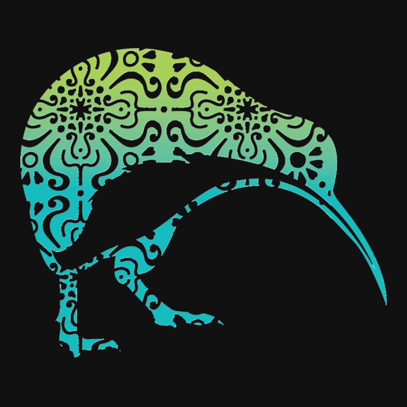 Maori Kiwi Tribal Aboriginal New Zealand Bird Art Long Metal Print ...