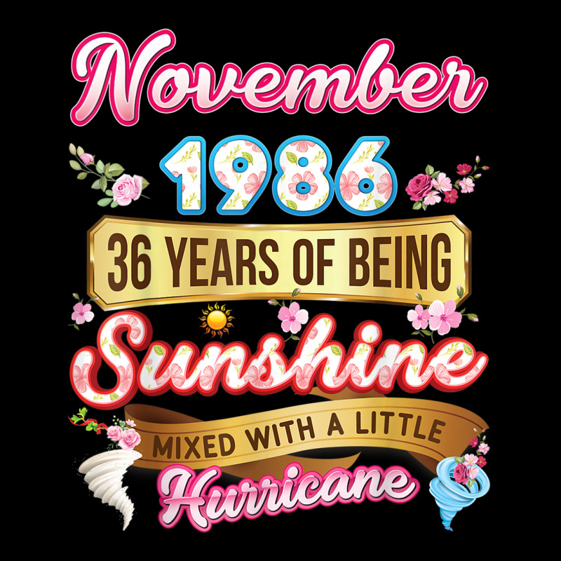 Made In November 1986 Girl 36 Years Old 36th Birthday Kids Cap By ...