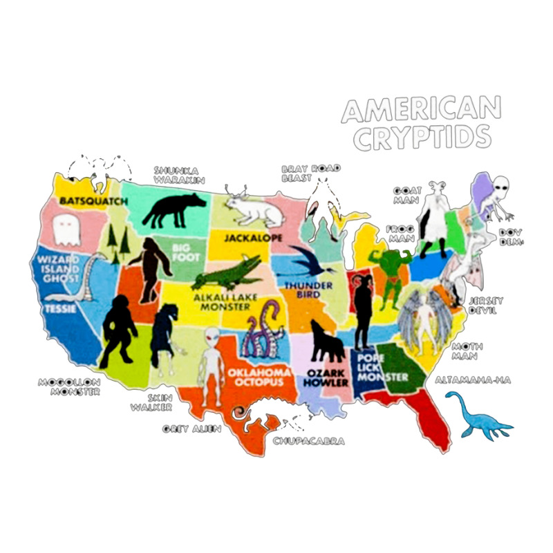 Custom Cryptid Americans, Cryptid List Map, The Cryptid Americans ...