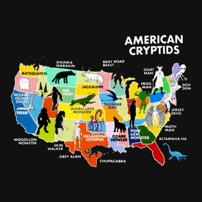 Custom Cryptid Americans, Cryptid List Map, The Cryptid Americans ...