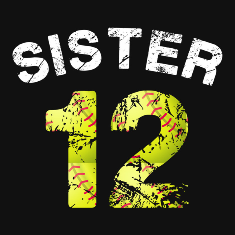 Softball Number 12 Sister Softball Biggest Fan Teen Girls Weekender ...
