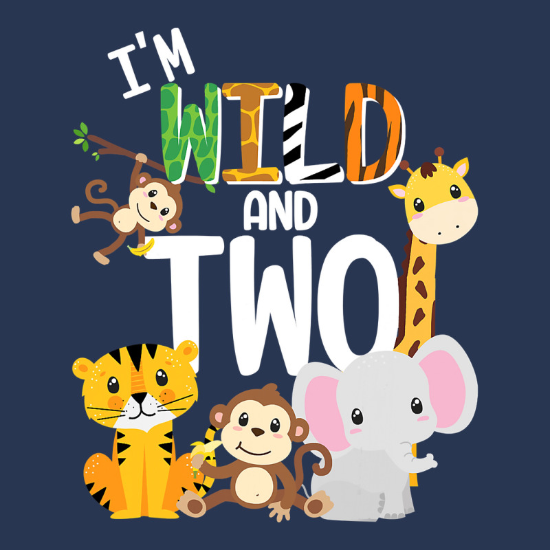 I'm Wild And Two Zoo Theme Birthday Safari Jungle Animals Ladies Denim ...