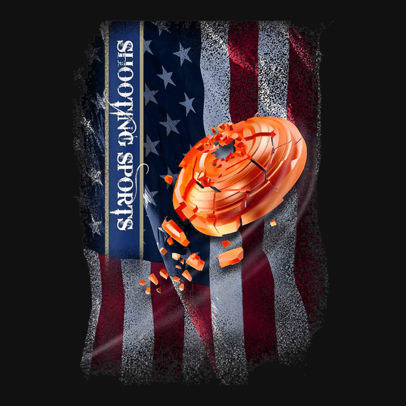 Patriotic Flag Clay Target Skeet Trap Sporting Clay Gift Ide Metal ...