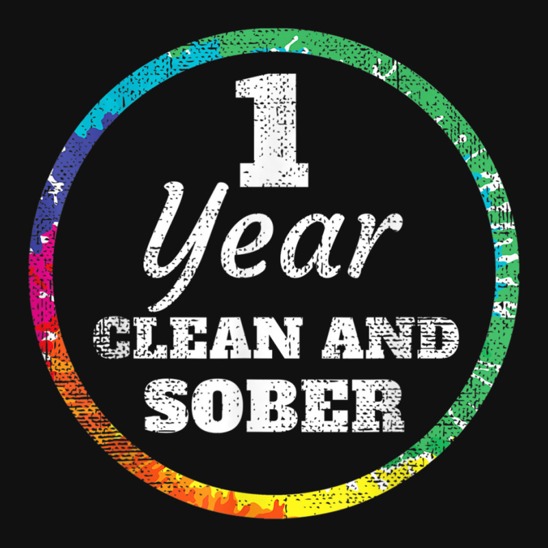 1 Year Clean And Sober Addiction Metal Print Square By Sorenkim ...