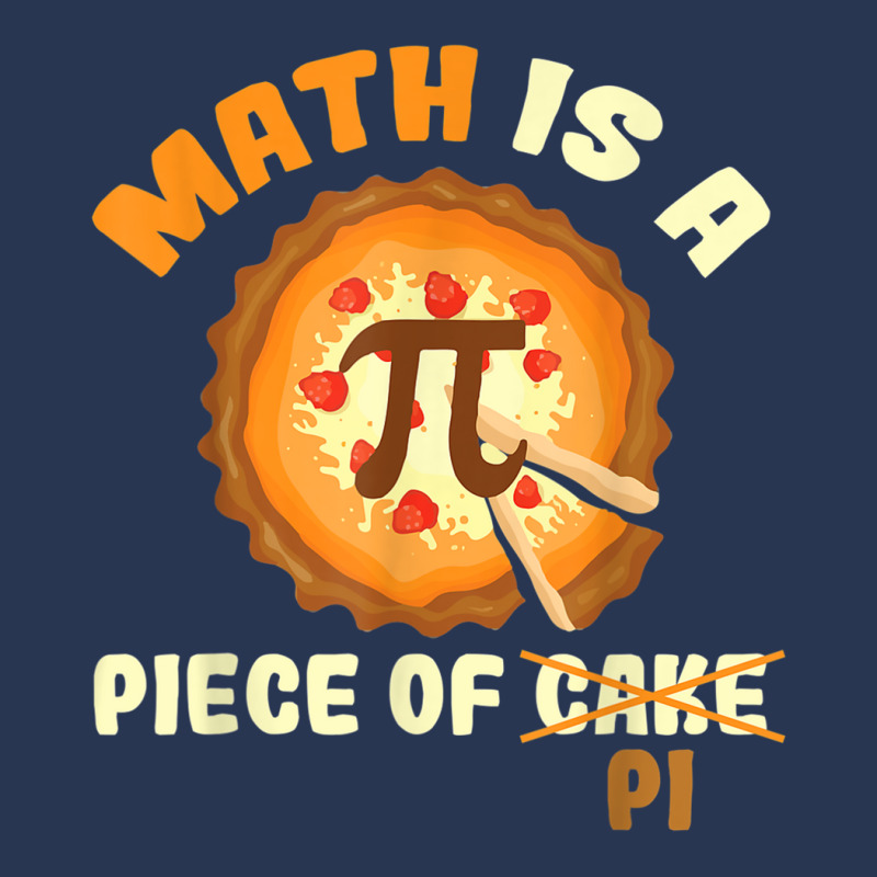Funny Pi Day Gift Math Is A Piece Of Cake T Shirt Men Denim Jacket By ...