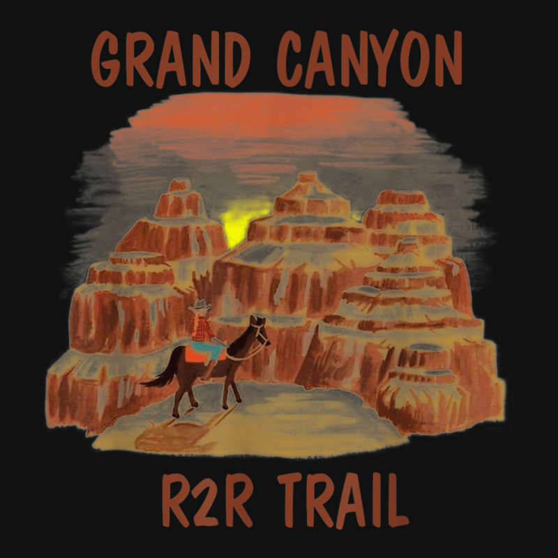 Grand Canyon Rim To R2r Trail Hike Rim2rim Us National Parks Graphic ...