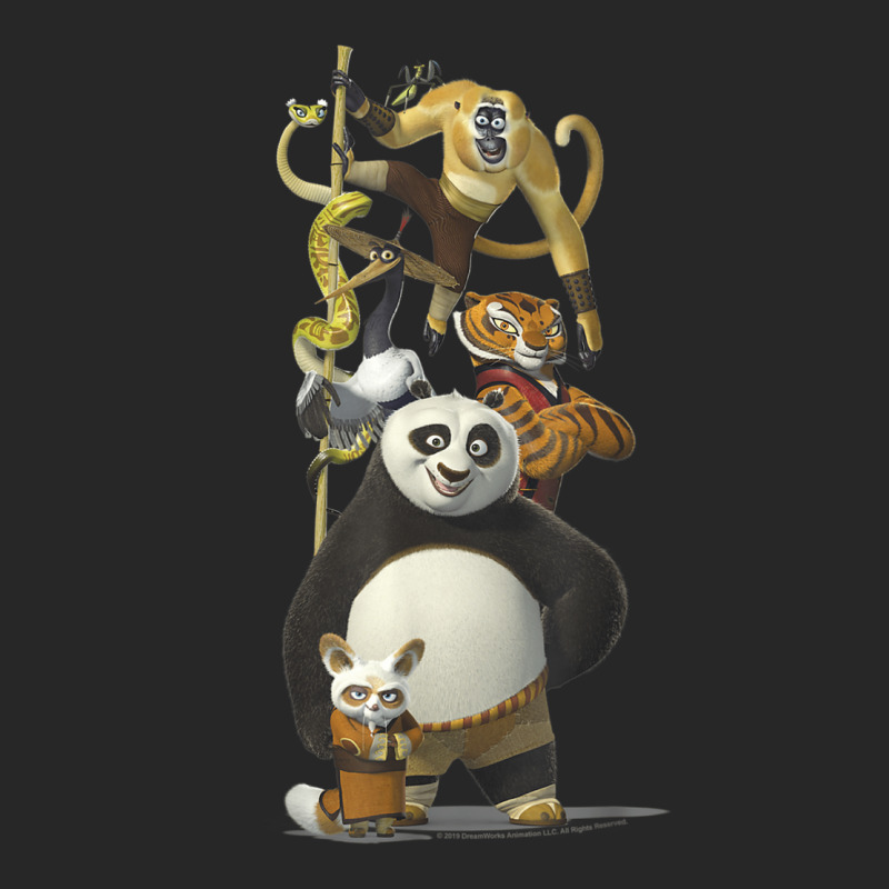 Kung Fu Panda Po And The Furious Five Portrait Women's Pajamas Set By ...