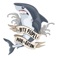 Custom Bite People Hail Satan Goth Shark Tank Top By Acoy - Artistshot