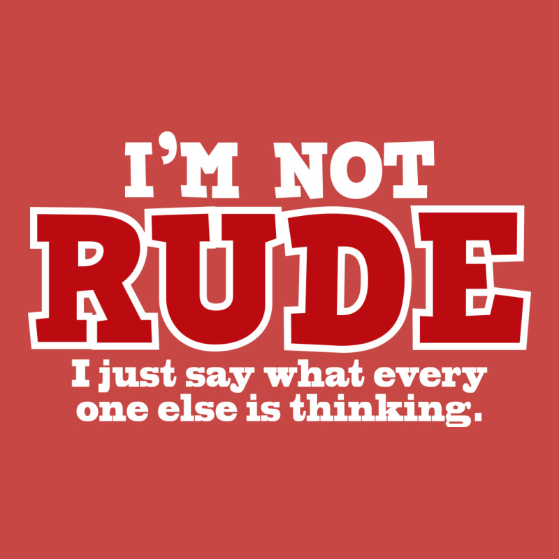 I'm Not Rude Zipper Hoodie By Curspact - Artistshot