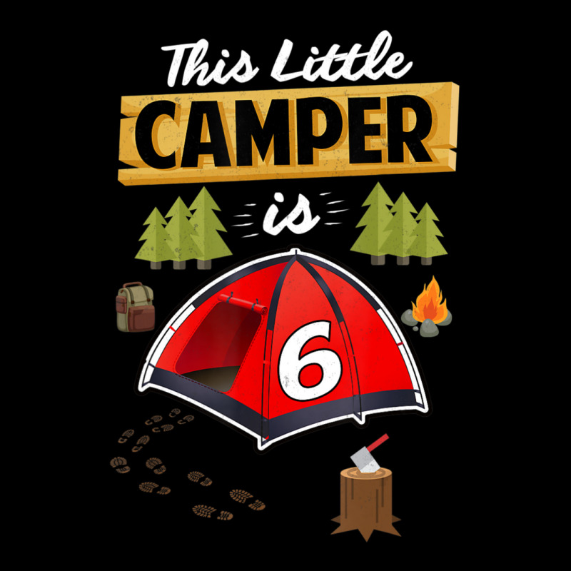 Fun 6th Camping Birthday Camp Lover 6 Year Old Men's Long Sleeve Pajama ...