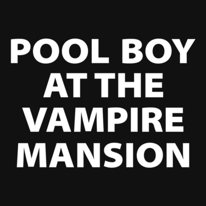 Pool Boy At The Vampire Mansion License Plate Frame By ...