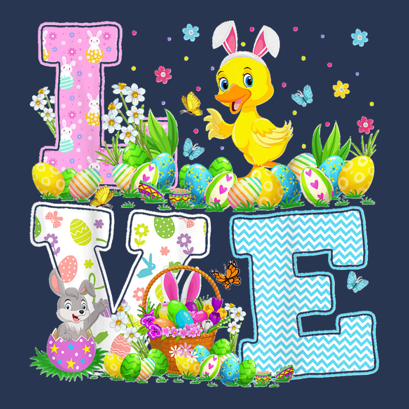 Duck Bird Easter Egg Hunt Funny Love Duck Easter Sunday Men Denim ...