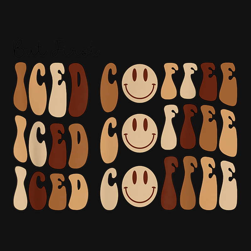 Coffee Smile Face But First Iced Coffee Retro Cold Coffee License Plate By Maragretpolino ...