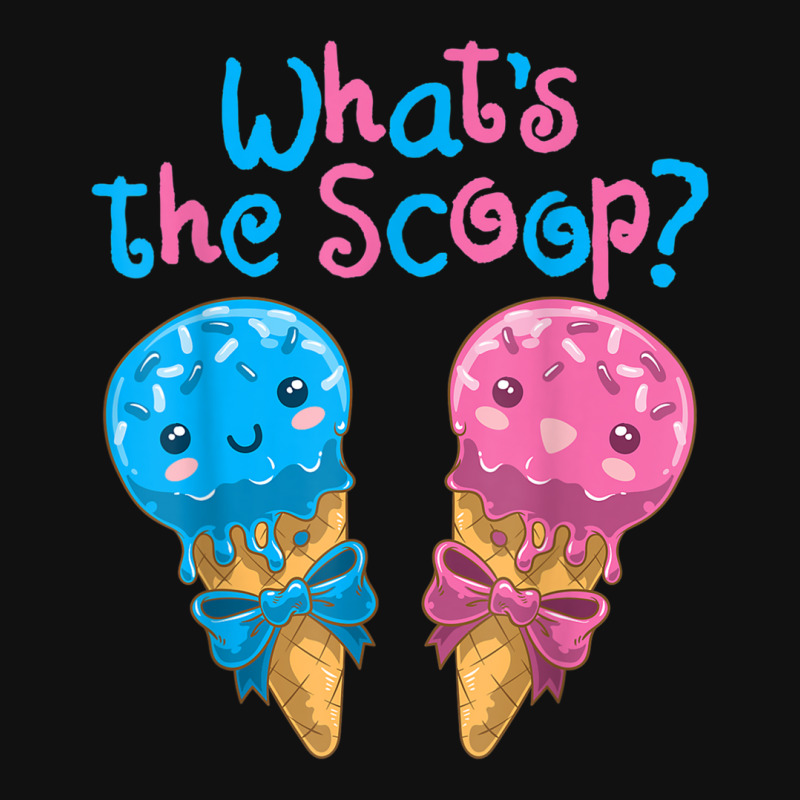 Gender Reveal Family Party Ice Cream What's The Scoop Motorcycle ...