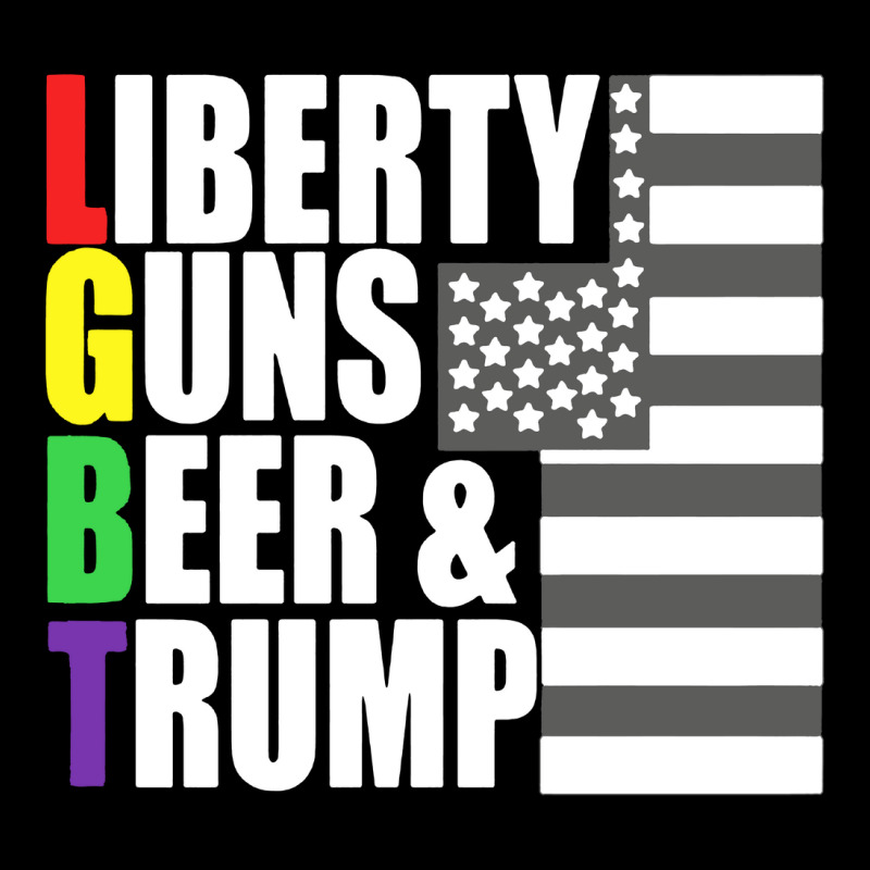 Liberty Guns Beer Trump Lgbt Flag Adjustable Cap By Atereabag - Artistshot