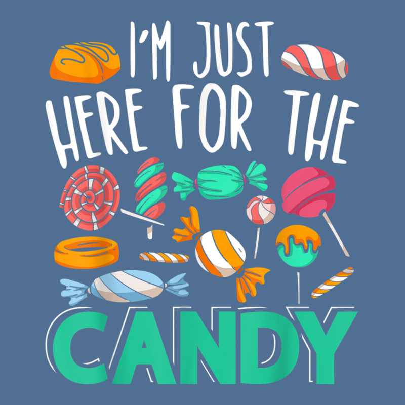 I'm Just Here For The Candy Sweet Sugar Lollipop Dessert Ladies Denim ...