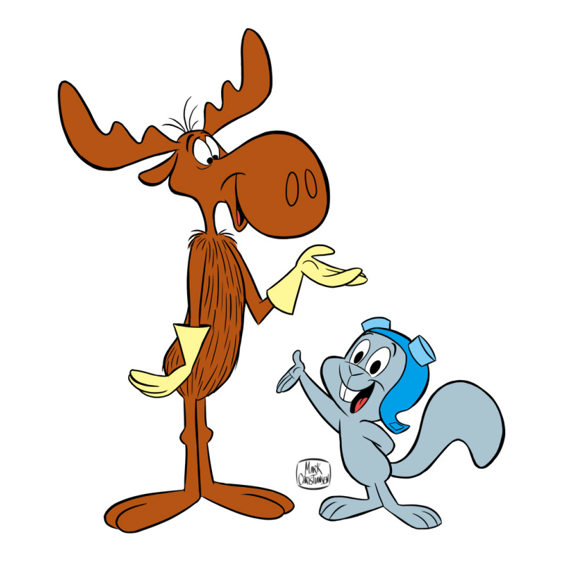 Rocky And Bullwinkle Cute Sticker By Lystadjarzaz - Artistshot