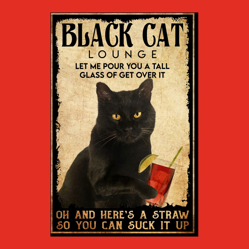 Black Cat Lounge Get Over It Poster Aesthetic (1) Weekender Totes By ...