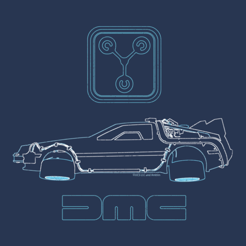 Delorean And Flux Capacitor Back To The Future Ladies Denim Jacket By ...