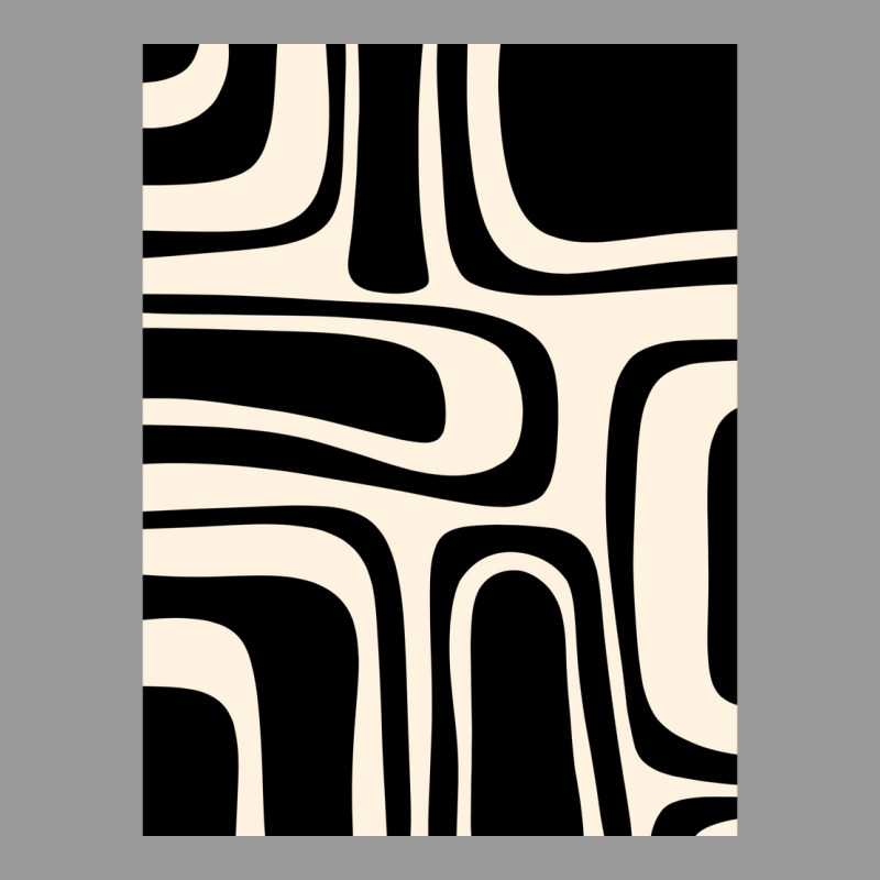 Palm Springs Retro Midcentury Modern Abstract Pattern In Black And Alm ...