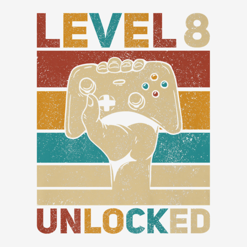 Level 8 Unlocked 8th Birthday 8 Year Old Gamer Boy Girl Kids Metal ...