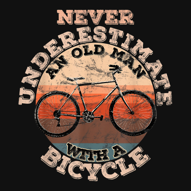 Mens An Old Man With A Bicycle Tshirt Full Set Car Mats By ...