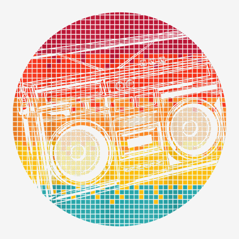 80s And 90s Old School Music Hip Hop Beatbox Boombox T Shirt Metal Print Vertical By ...