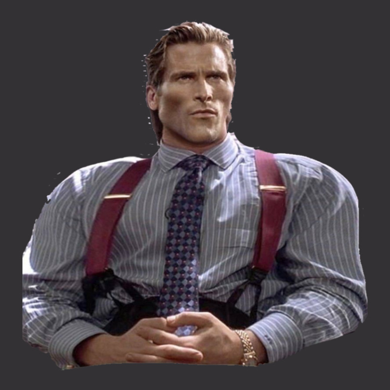 Patrick Bateman Gigachad Meme .png Vintage Hoodie And Short Set By ...