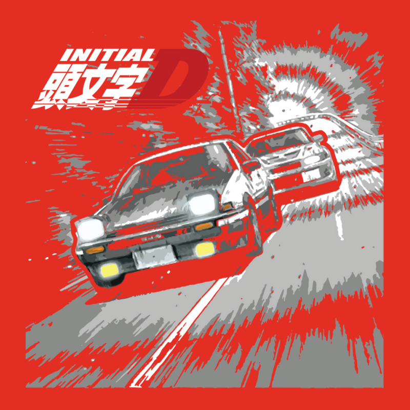 Initial D Mountain Drift Racing Tandem Ae86 Vs Evo 6 Metal Print Square ...