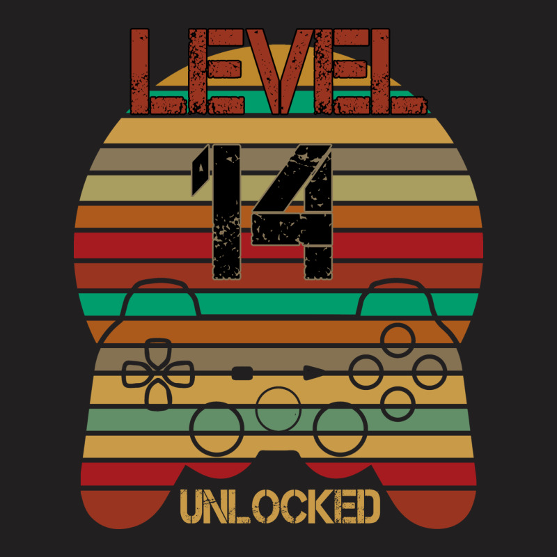 Level 14 Unlocked T-shirt By Autlu - Artistshot