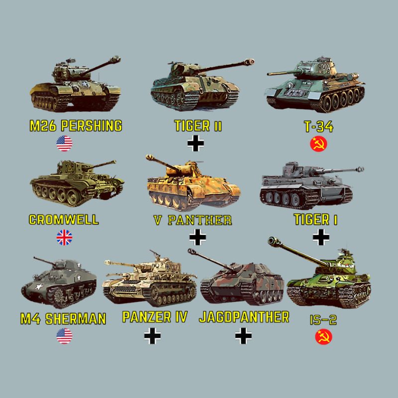 Custom Top Ten Best Ww2 Tanks M4 Sherman Panzer Iv Tiger Ii T 34 T ...