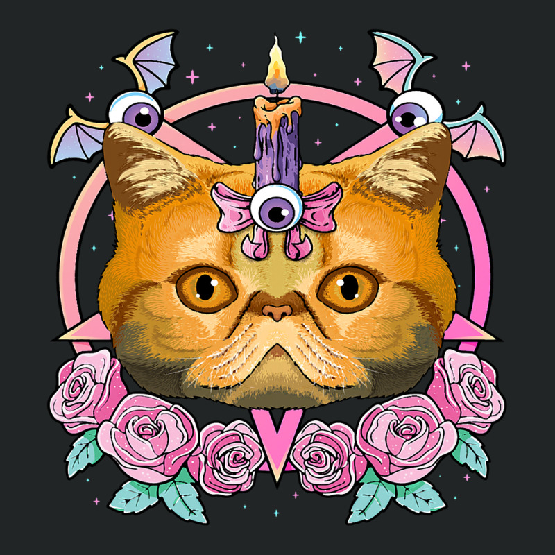 Custom Pastel Goth Exotic Shorthair Pagan Creepy Menhera Cat Duffel Bag ...